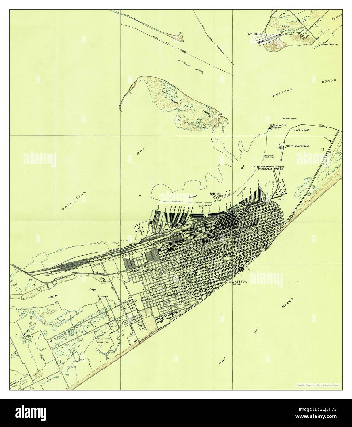 Galveston, Texas, map 1930, 1:24000, United States of America by ...