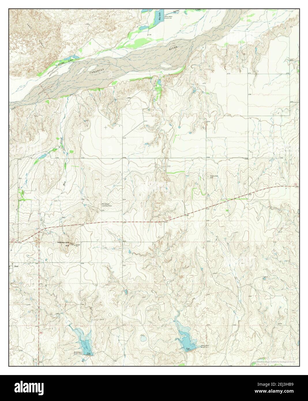 Gem, Texas, map 1967, 1:24000, United States of America by Timeless ...
