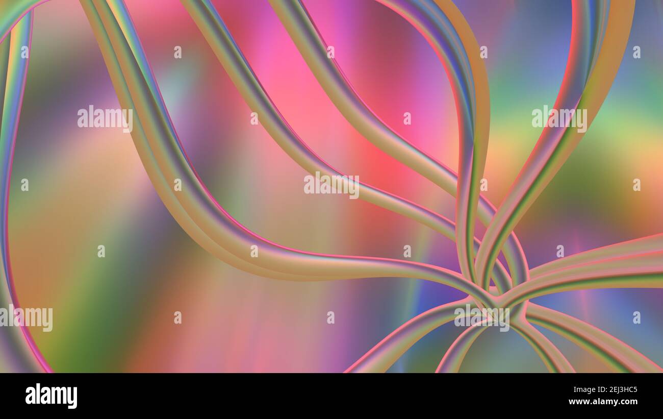 Abstract rainbow pink background with lines. 3d image Stock Photo - Alamy