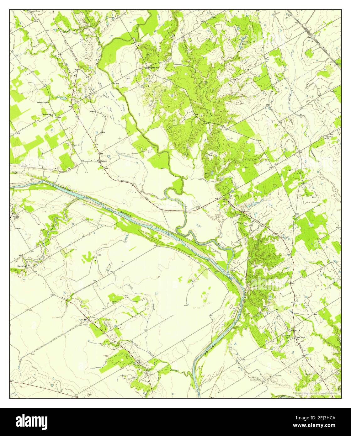 Gholson, Texas, map 1957, 1:24000, United States of America by Timeless ...