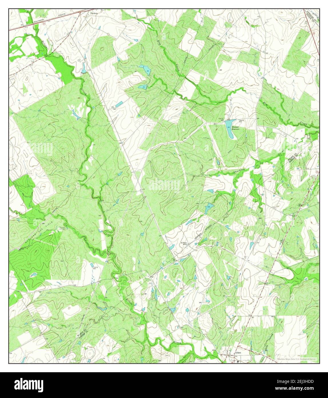 Map of gillett hi-res stock photography and images - Alamy