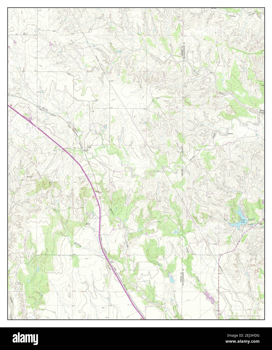 Giles, Texas, map 1963, 1:24000, United States of America by Timeless ...