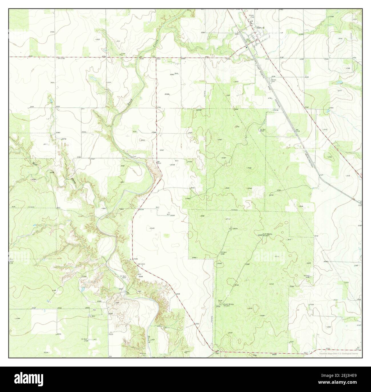 Girard, Texas, map 1959, 1:24000, United States of America by Timeless ...