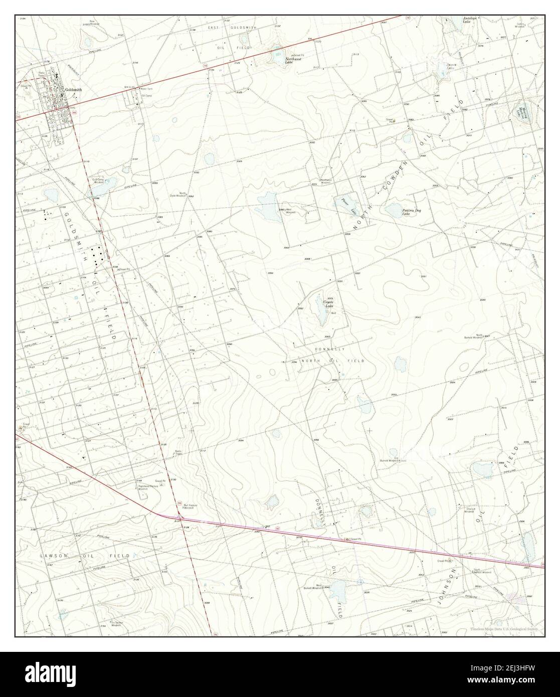 Goldsmith, Texas, map 1965, 1:24000, United States of America by ...