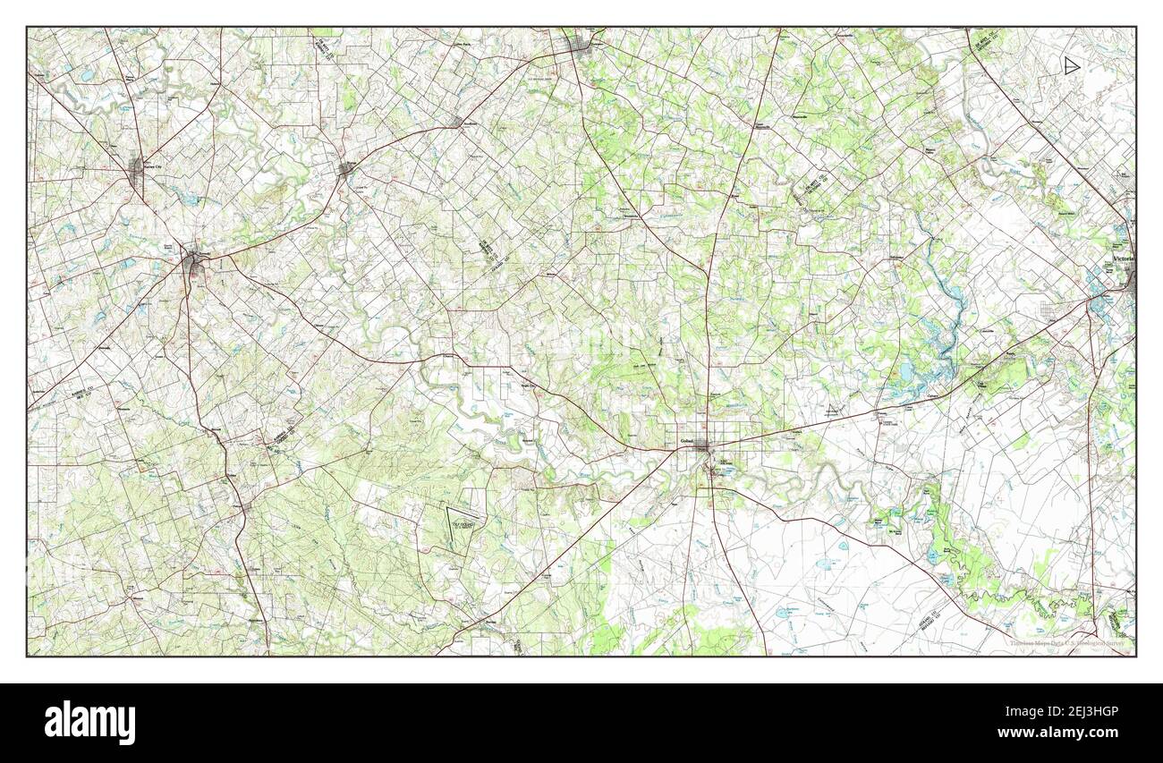 Goliad, Texas, map 1985, 1:100000, United States of America by Timeless ...