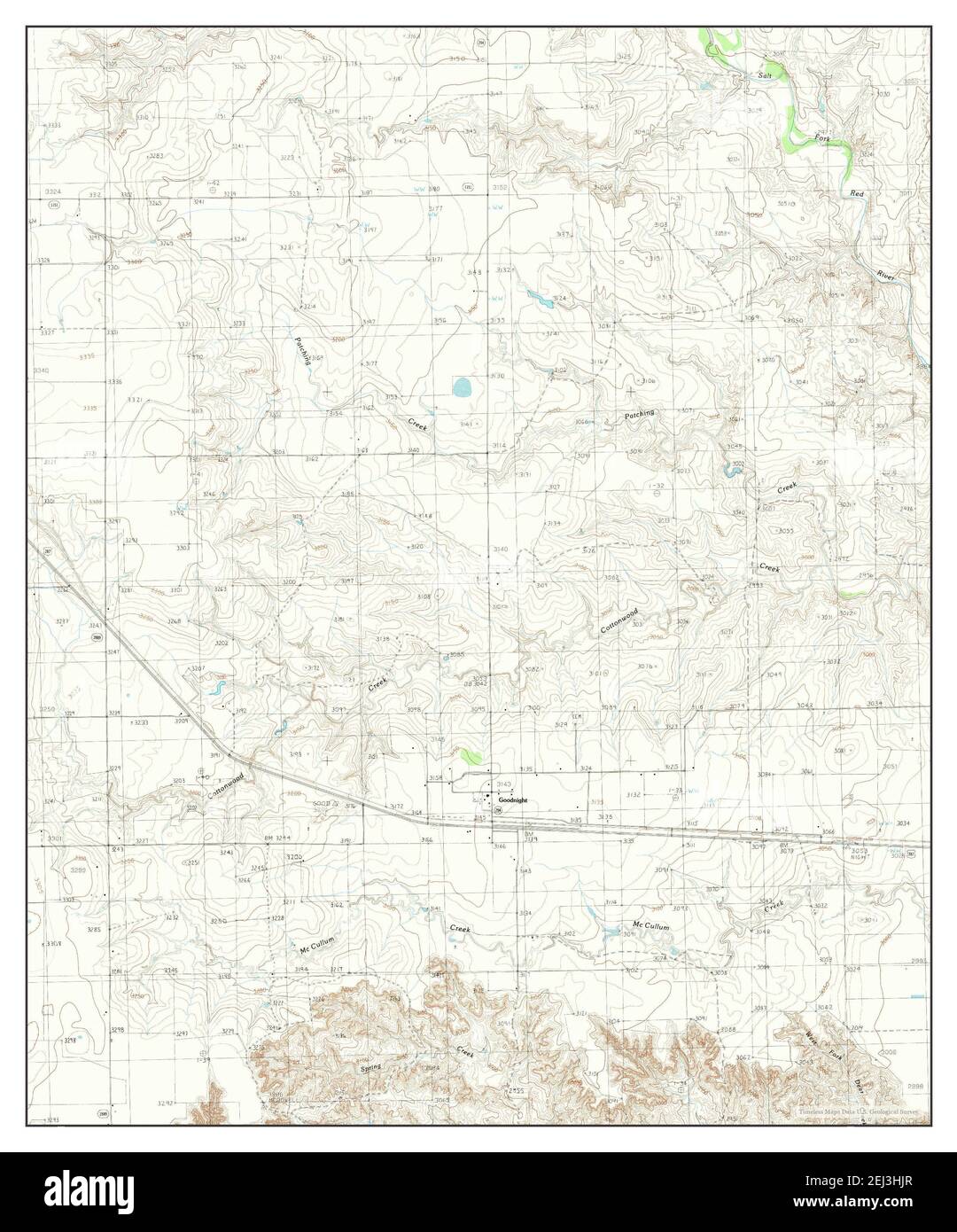 Goodnight, Texas, map 1983, 1:24000, United States of America by ...
