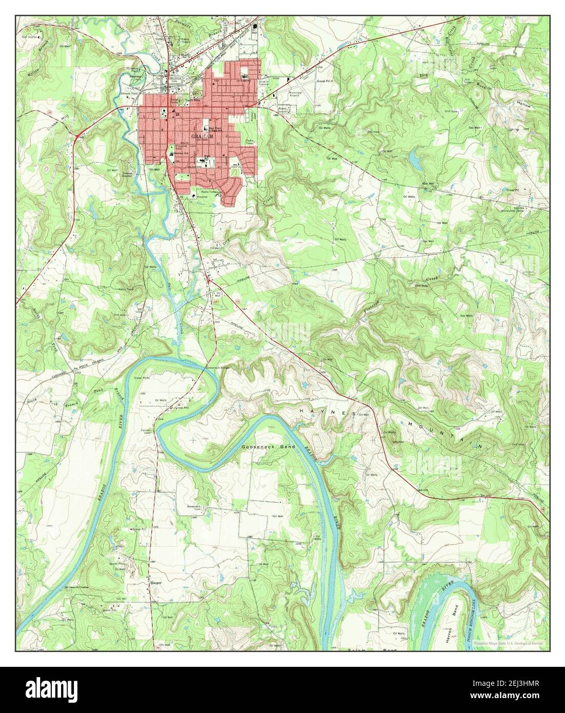 Graham county map hi-res stock photography and images - Alamy