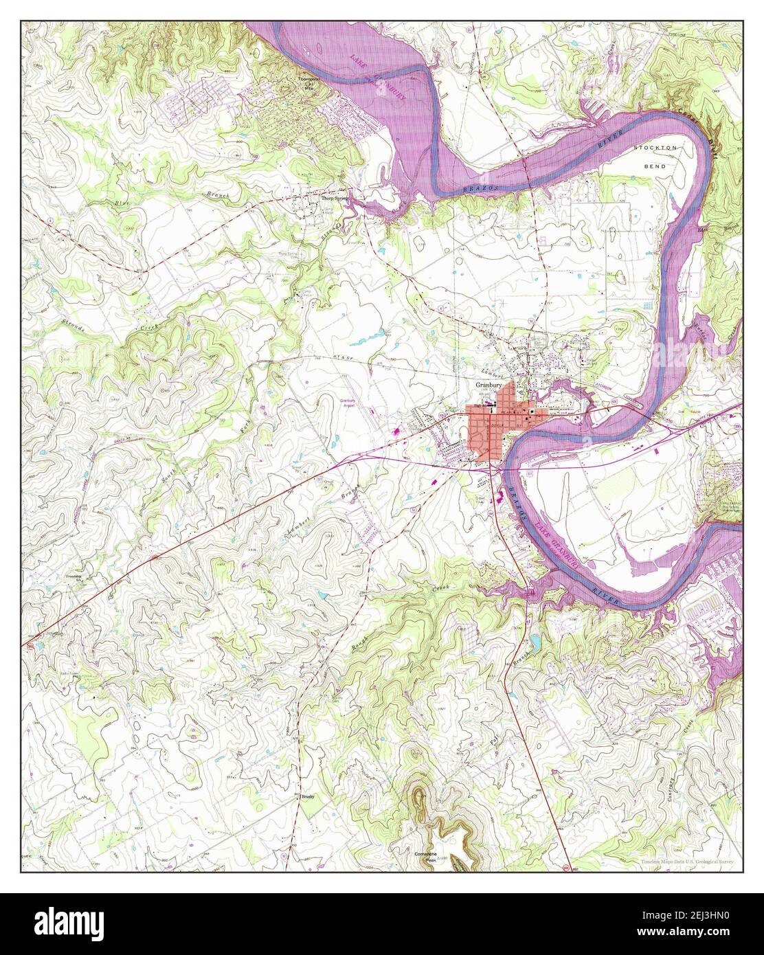 Granbury, Texas, map 1961, 1:24000, United States of America by ...