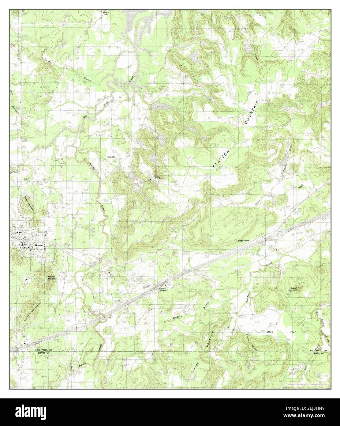 Gordon, Texas, map 1984, 1:24000, United States of America by Timeless ...