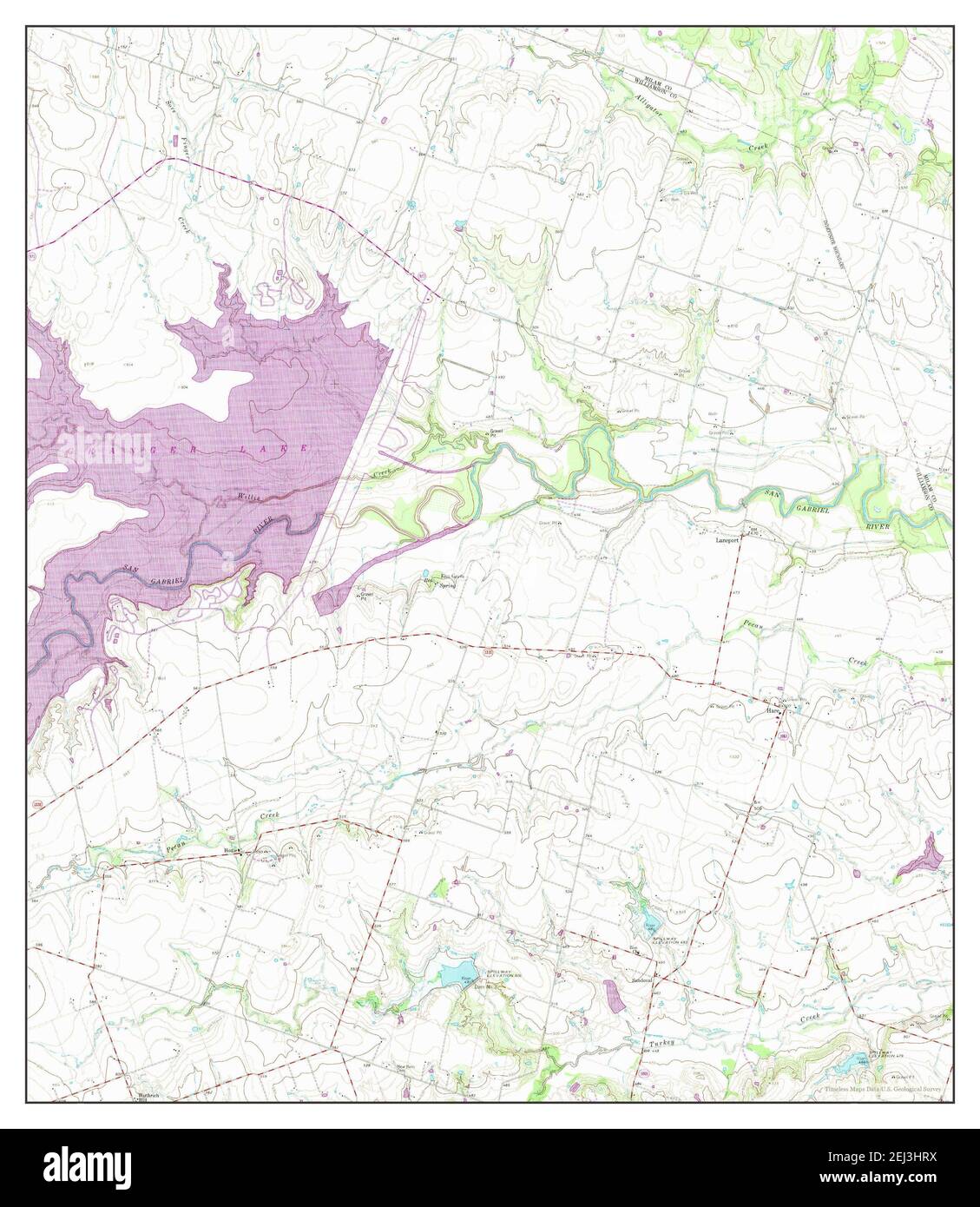Granger Lake, Texas, map 1963, 1:24000, United States of America by ...