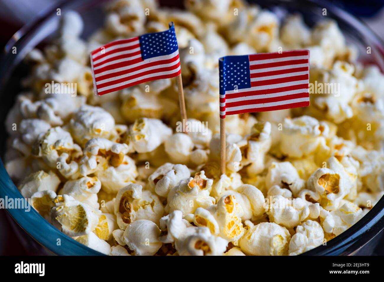 Pop corn and USA Independence Day stuff Stock Photo - Alamy
