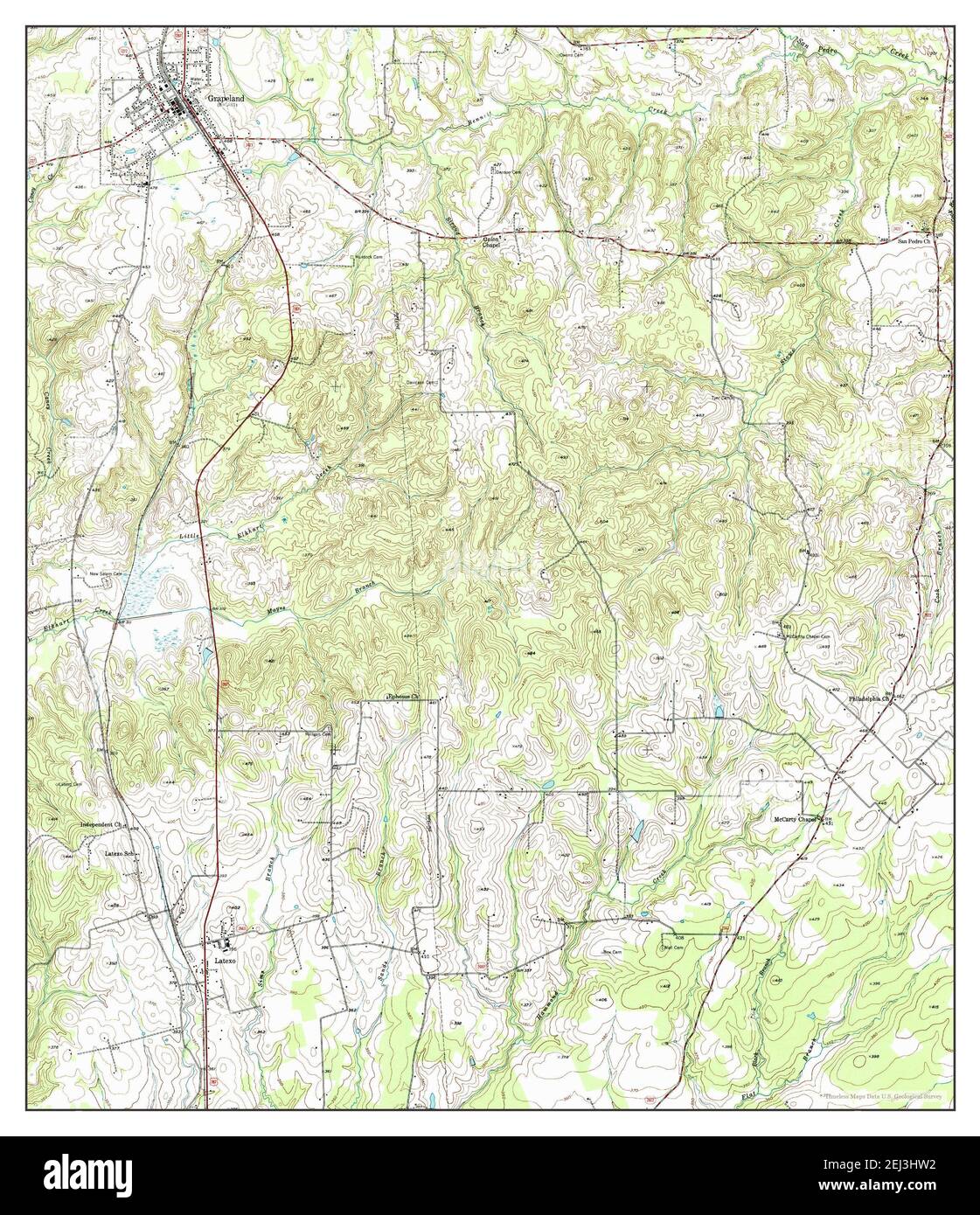 Grapeland, Texas, map 1951, 1:24000, United States of America by ...