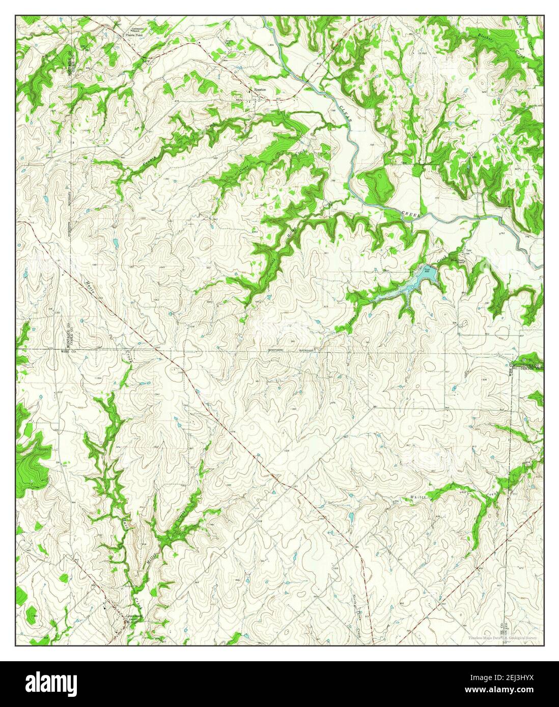 Greenwood, Texas, map 1961, 1:24000, United States of America by ...