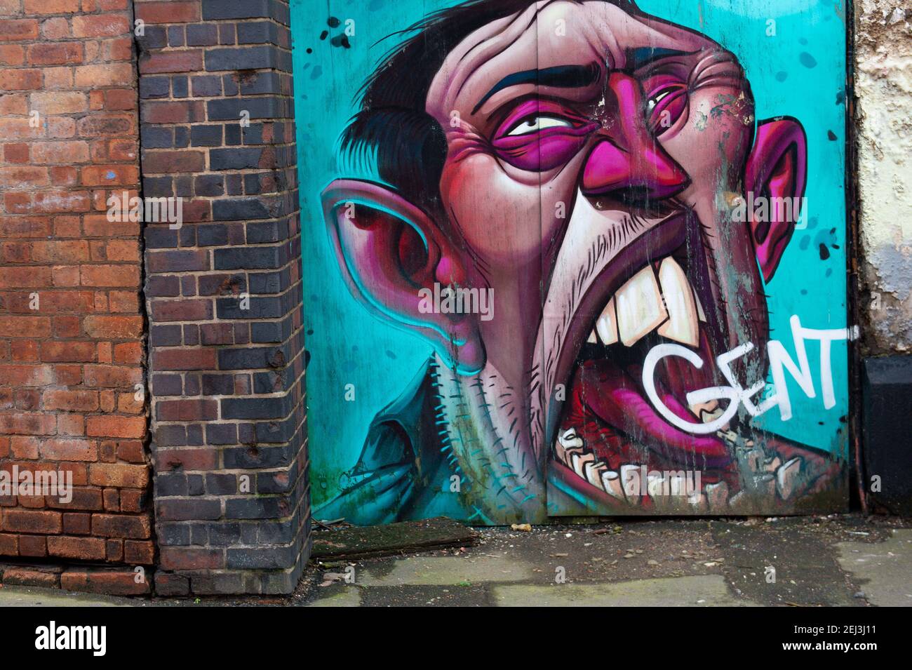 Street art adorns many of the streets and walls around the Digbeth area ...