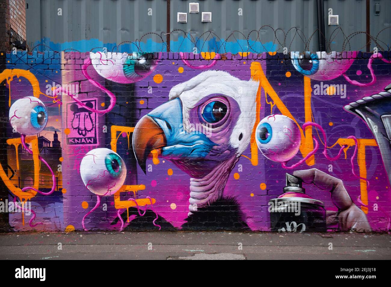 Street art adorns many of the streets and walls around the Digbeth area ...