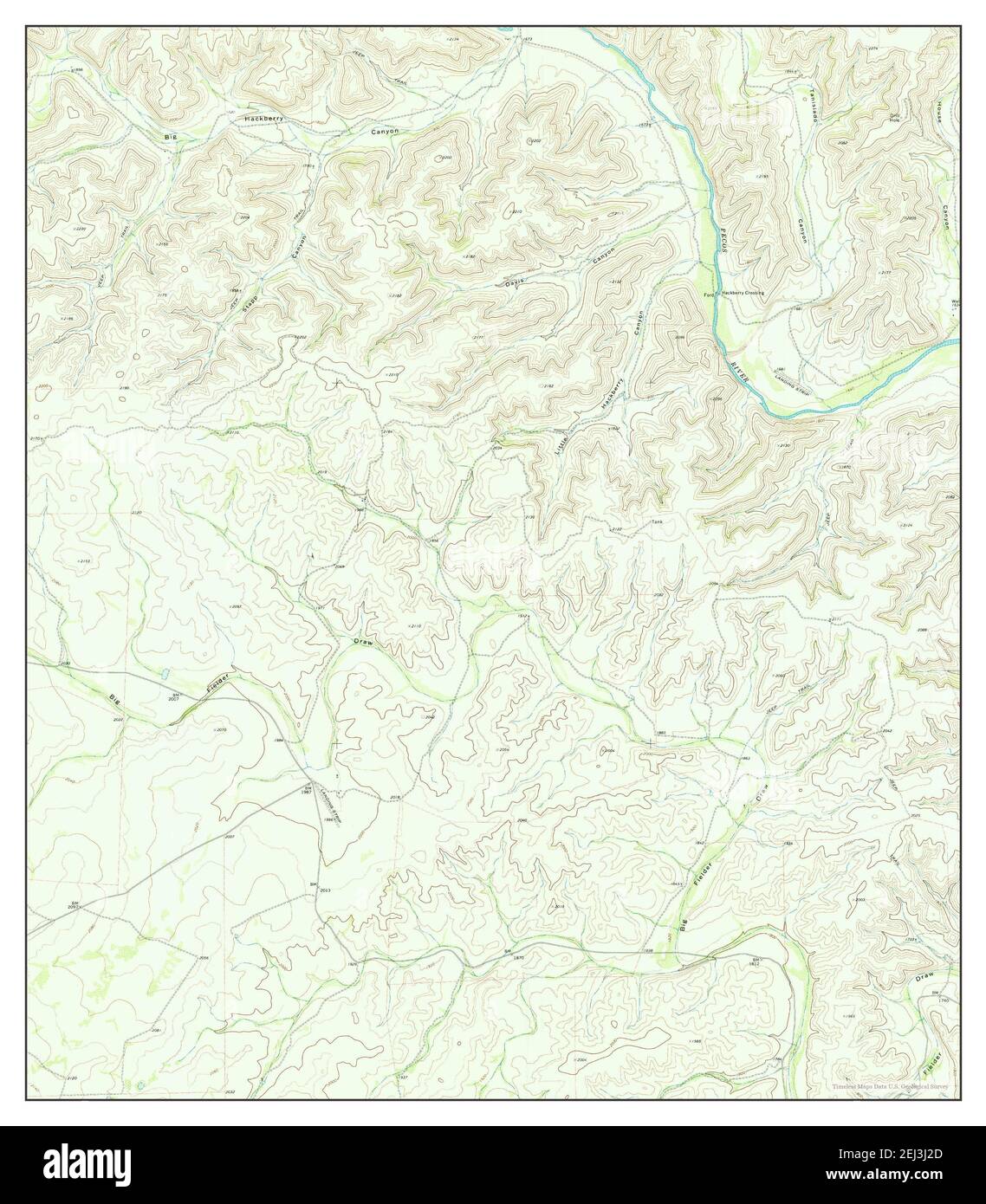Hackberry Crossing, Texas, map 1973, 1:24000, United States of America ...