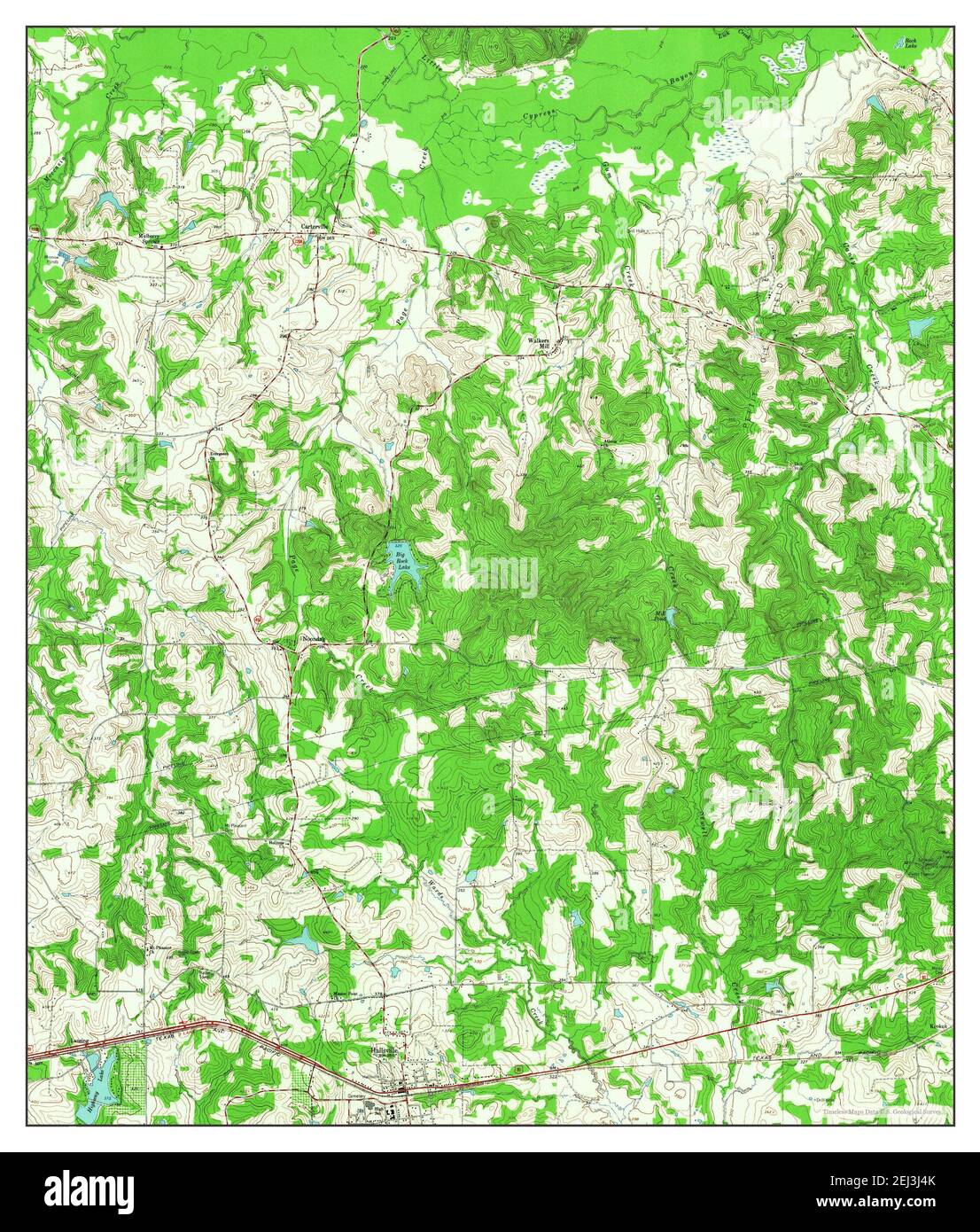Hallsville, Texas, map 1961, 1:24000, United States of America by ...