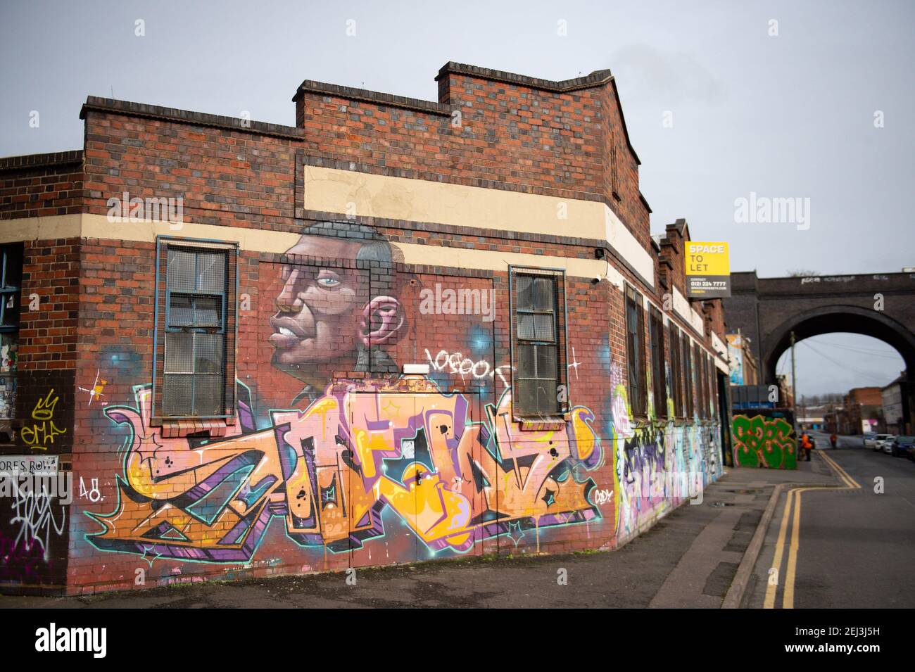 Street art adorns many of the streets and walls around the Digbeth area ...