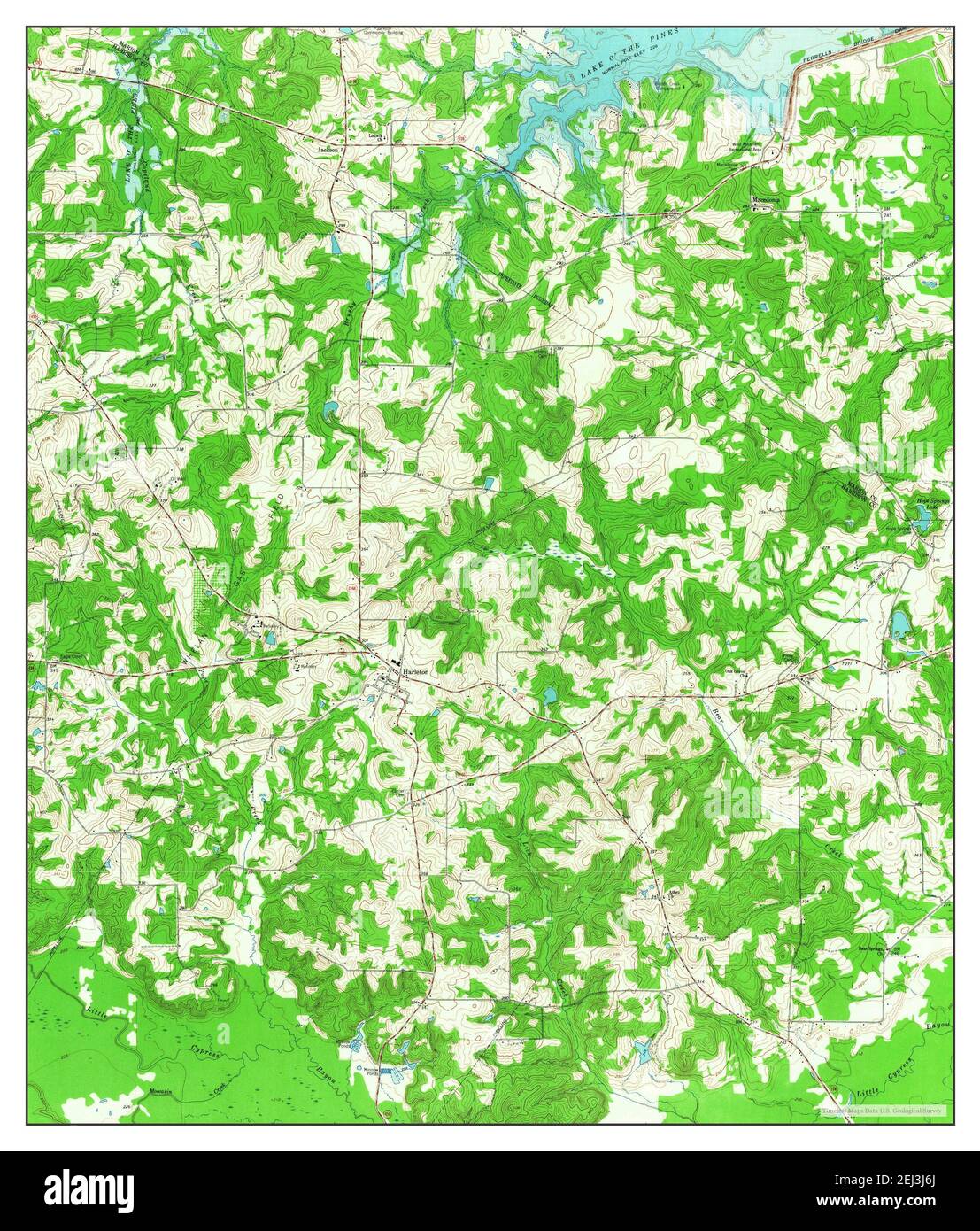 Harleton, Texas, map 1961, 1:24000, United States of America by ...