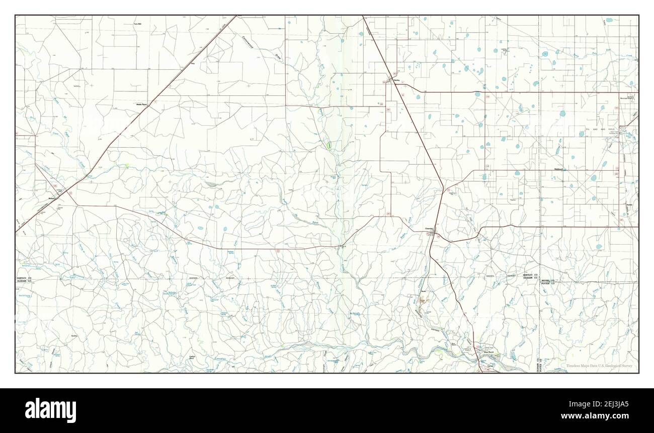 Hartley, Texas, map 1985, 1:100000, United States of America by ...