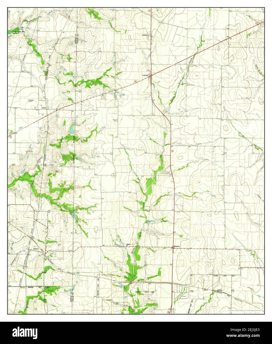 Hebron, Texas, map 1960, 1:24000, United States of America by Timeless ...