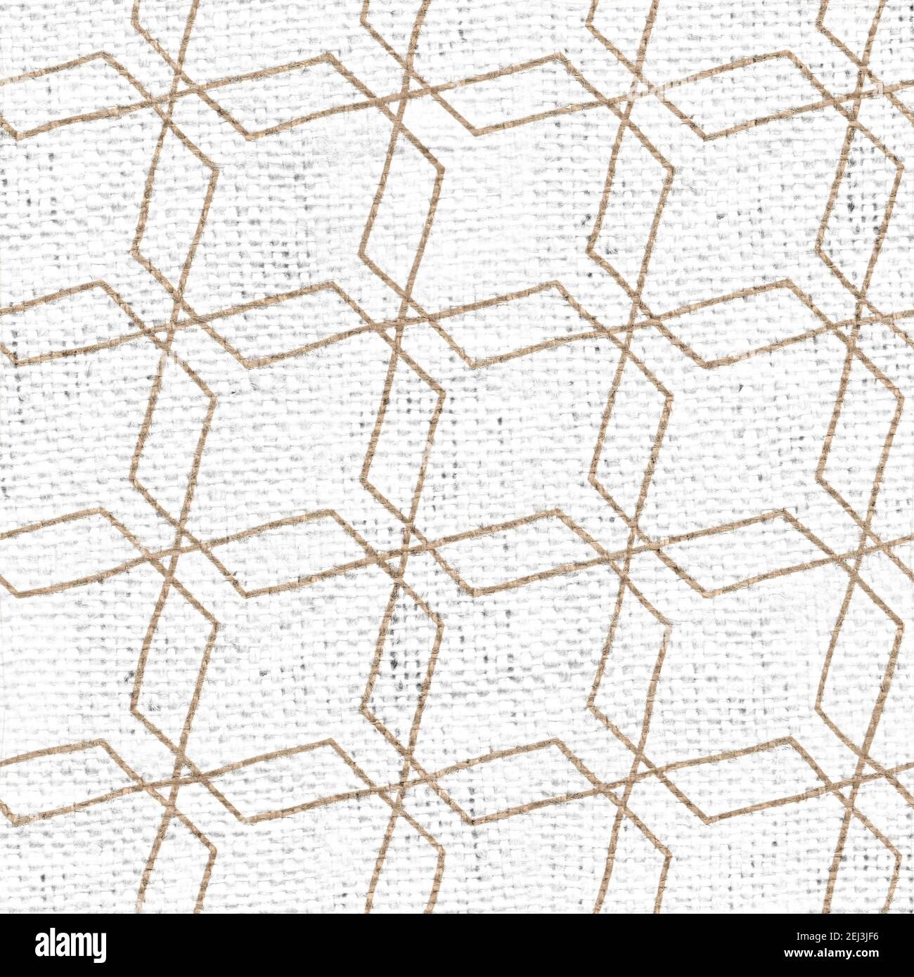 Seamless burlap with white paint pattern overlay Stock Photo - Alamy