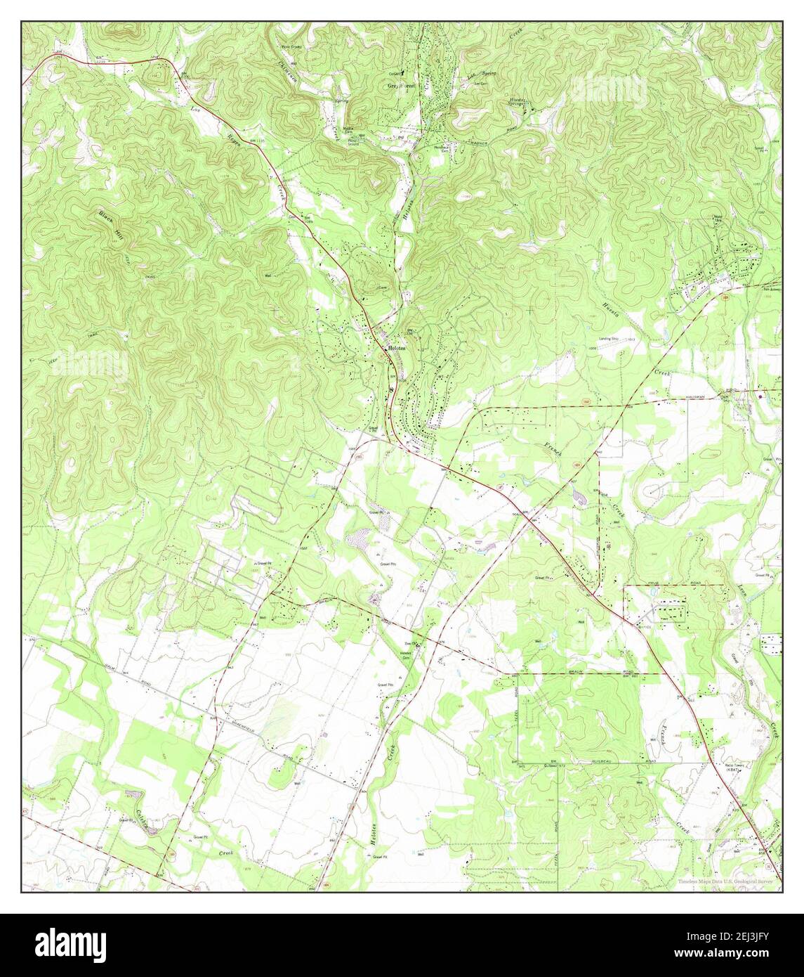 Helotes, Texas, map 1966, 1:24000, United States of America by Timeless ...