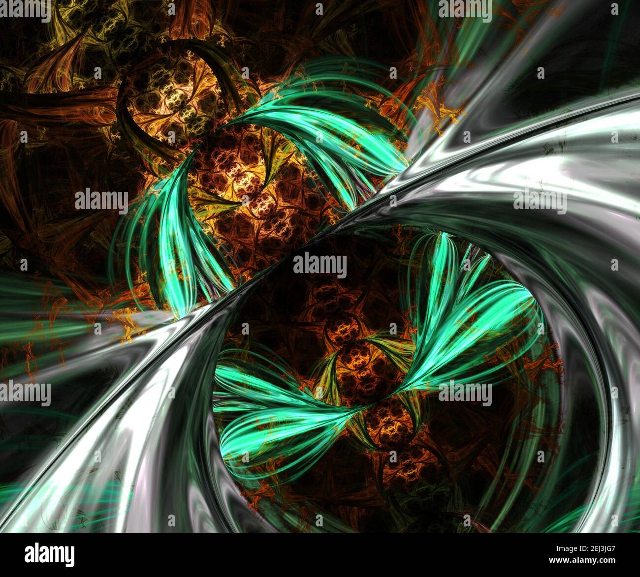 Computer generated fractal artwork for creative art,design and ...
