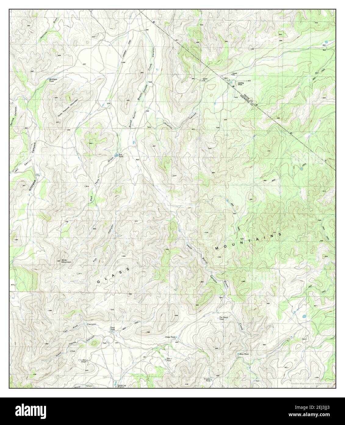 Hess Canyon, Texas, map 1983, 1:24000, United States of America by ...