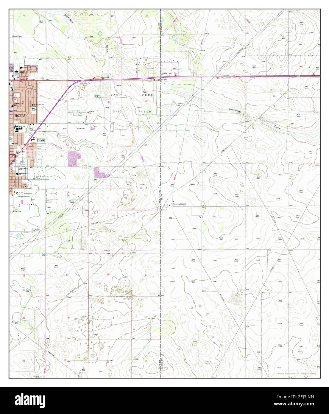 Map of hobbs hi-res stock photography and images - Alamy