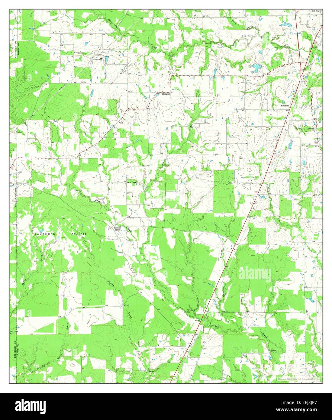 Hodgson, Texas, map 1965, 1:24000, United States of America by Timeless ...