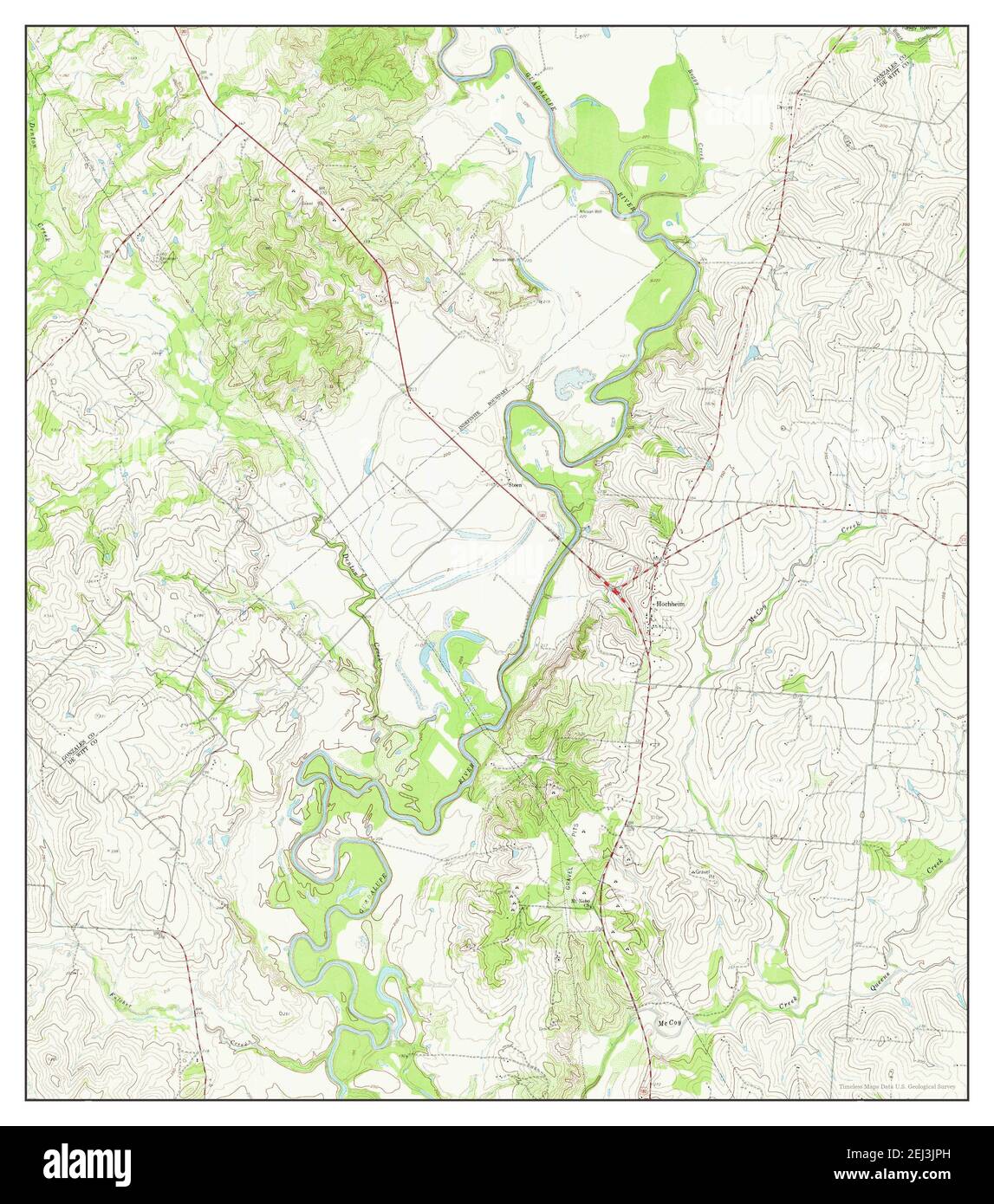 Hochheim, Texas, map 1959, 1:24000, United States of America by ...