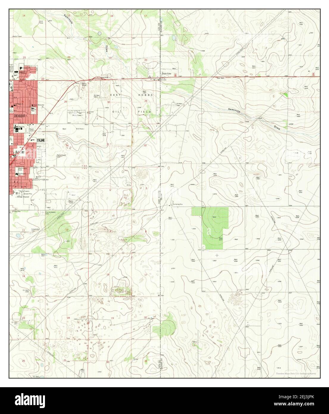 Map of hobbs hi-res stock photography and images - Alamy