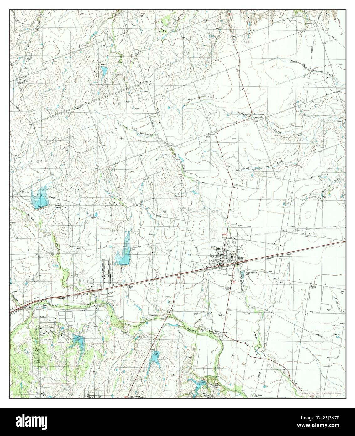 Hutto, Texas, map 1987, 1:24000, United States of America by Timeless ...