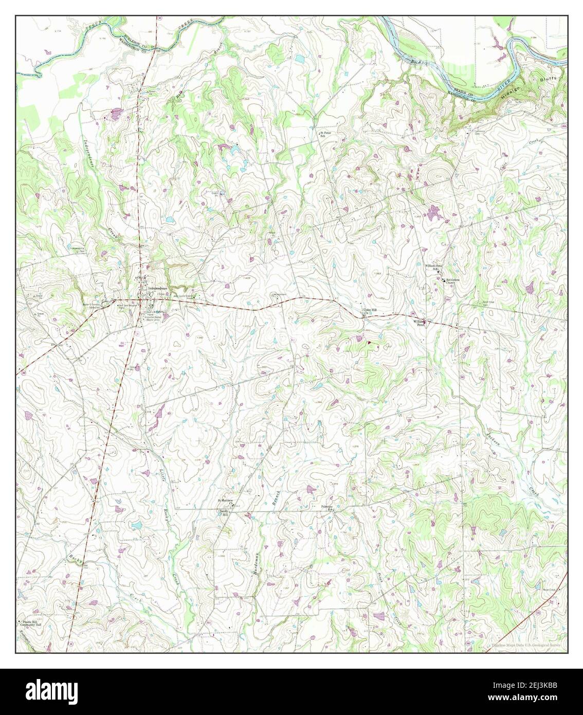 Independence, Texas, map 1959, 1:24000, United States of America by ...