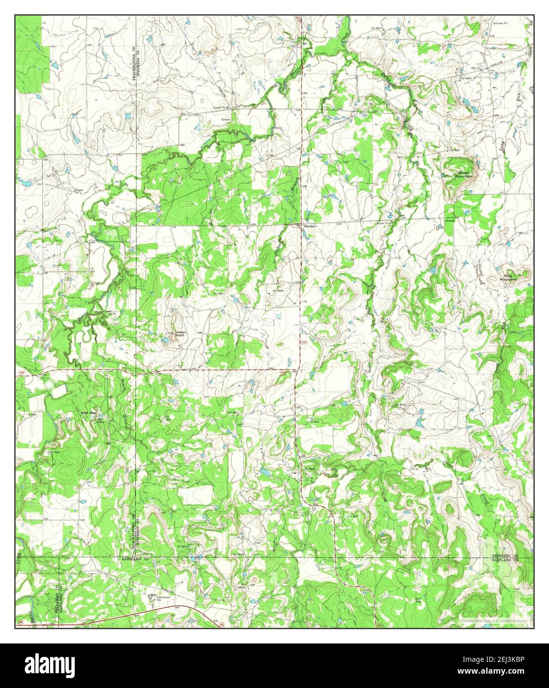 Indian Knoll, Texas, map 1965, 1:24000, United States of America by ...