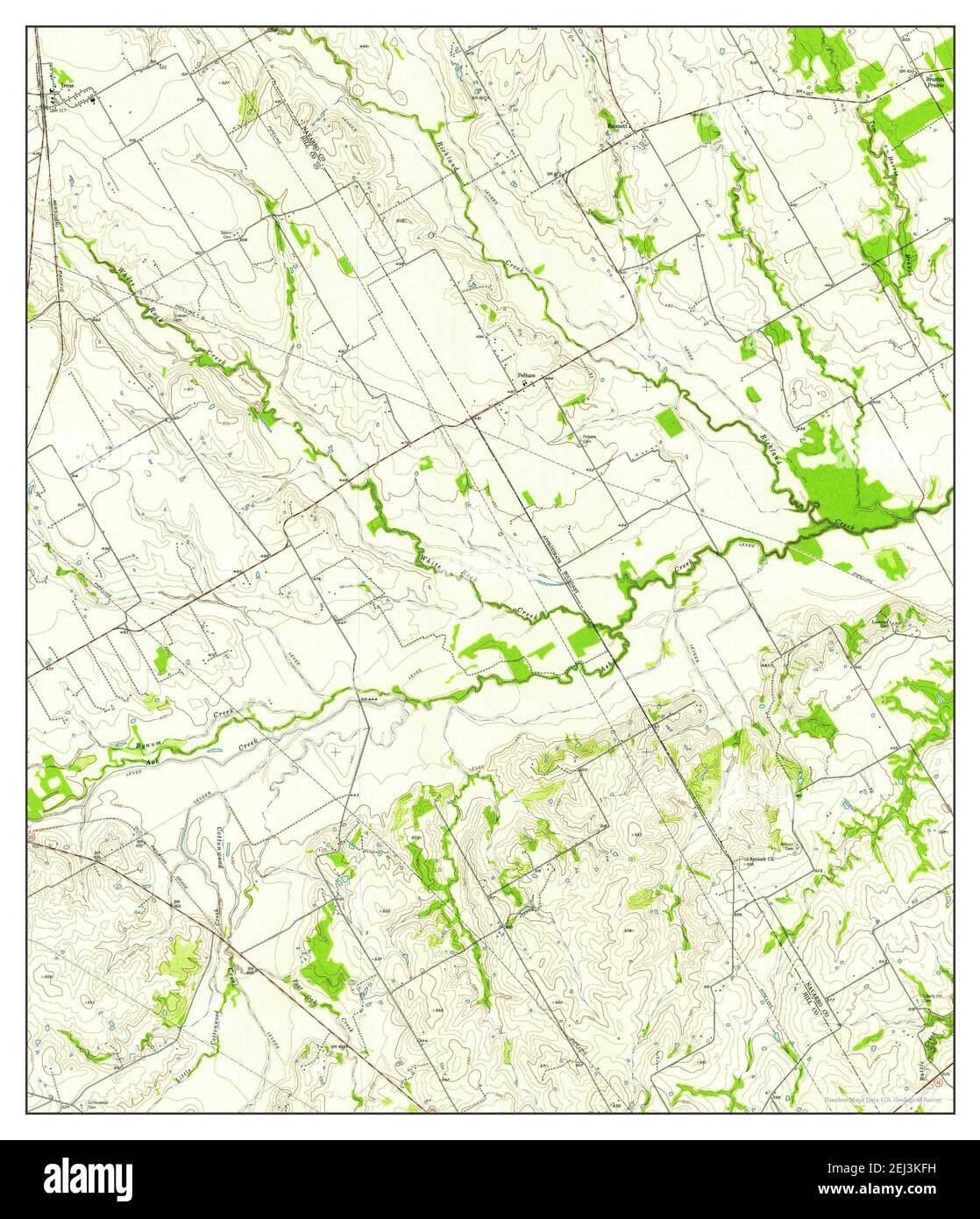 Irene, Texas, map 1957, 1:24000, United States of America by Timeless ...