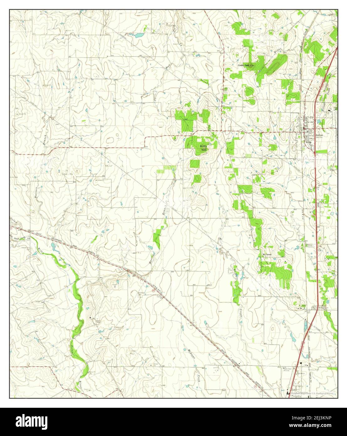 Joshua, Texas, map 1961, 1:24000, United States of America by Timeless ...
