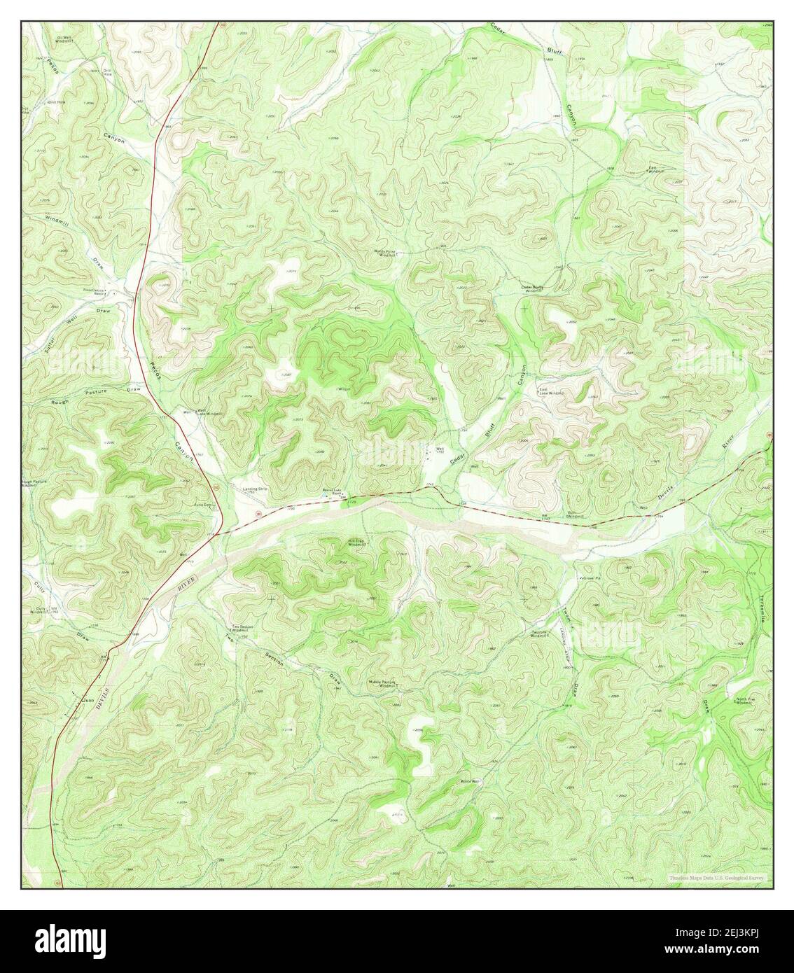 Juno, Texas, map 1970, 1:24000, United States of America by Timeless ...