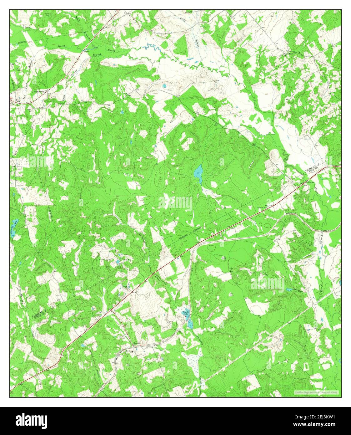 Keechi, Texas, map 1964, 1:24000, United States of America by Timeless ...