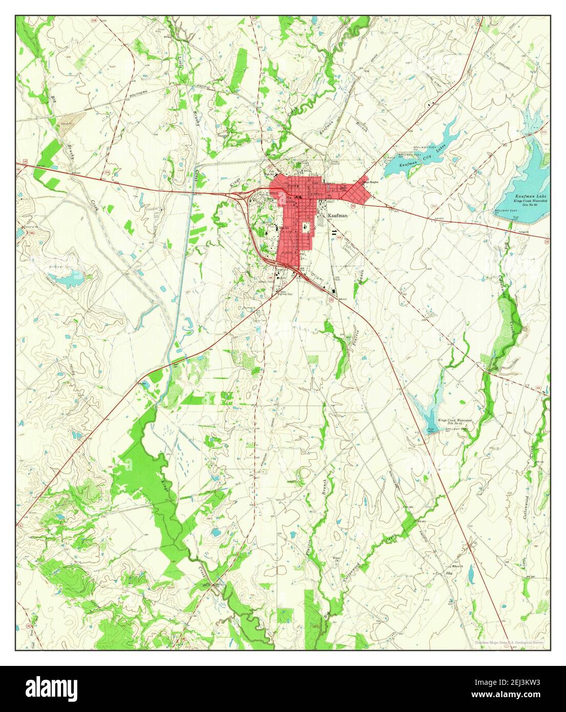 Kaufman map hi-res stock photography and images - Alamy