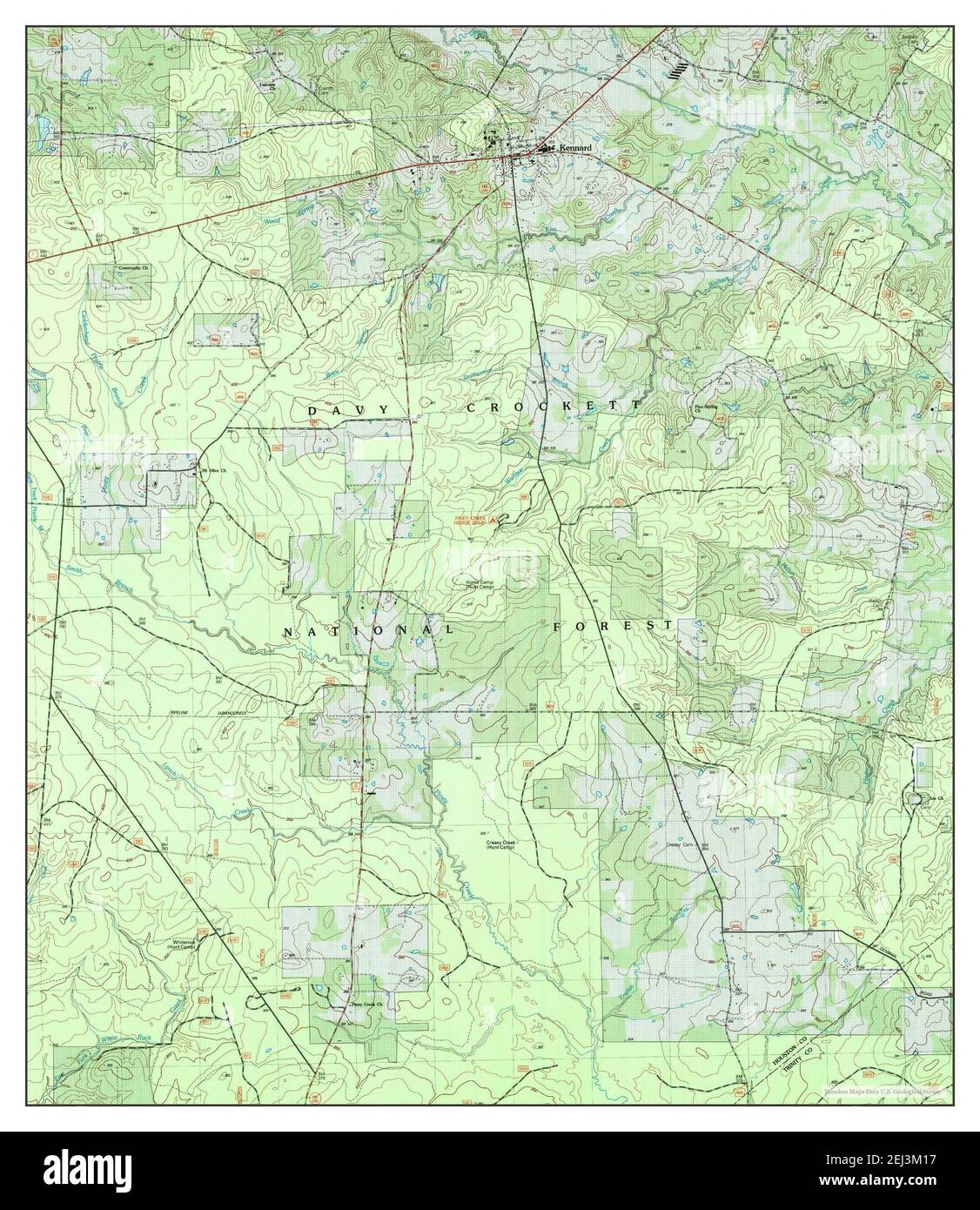 Kennard, Texas, map 2004, 1:24000, United States of America by Timeless ...