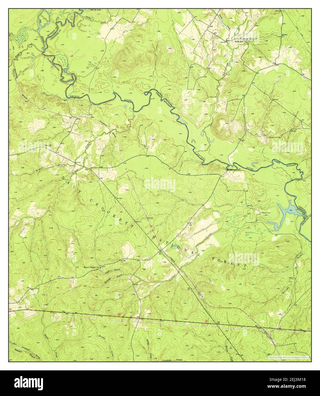 Kennard NE, Texas, map 1951, 1:24000, United States of America by ...