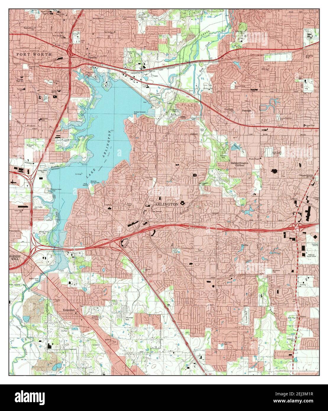 Kennedale, Texas, map 1995, 1:24000, United States of America by ...