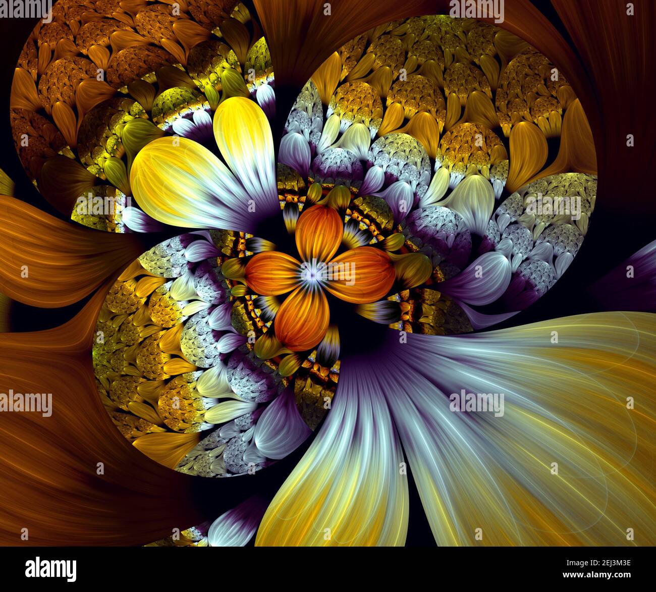 Computer generated fractal artwork for creative art,design and ...