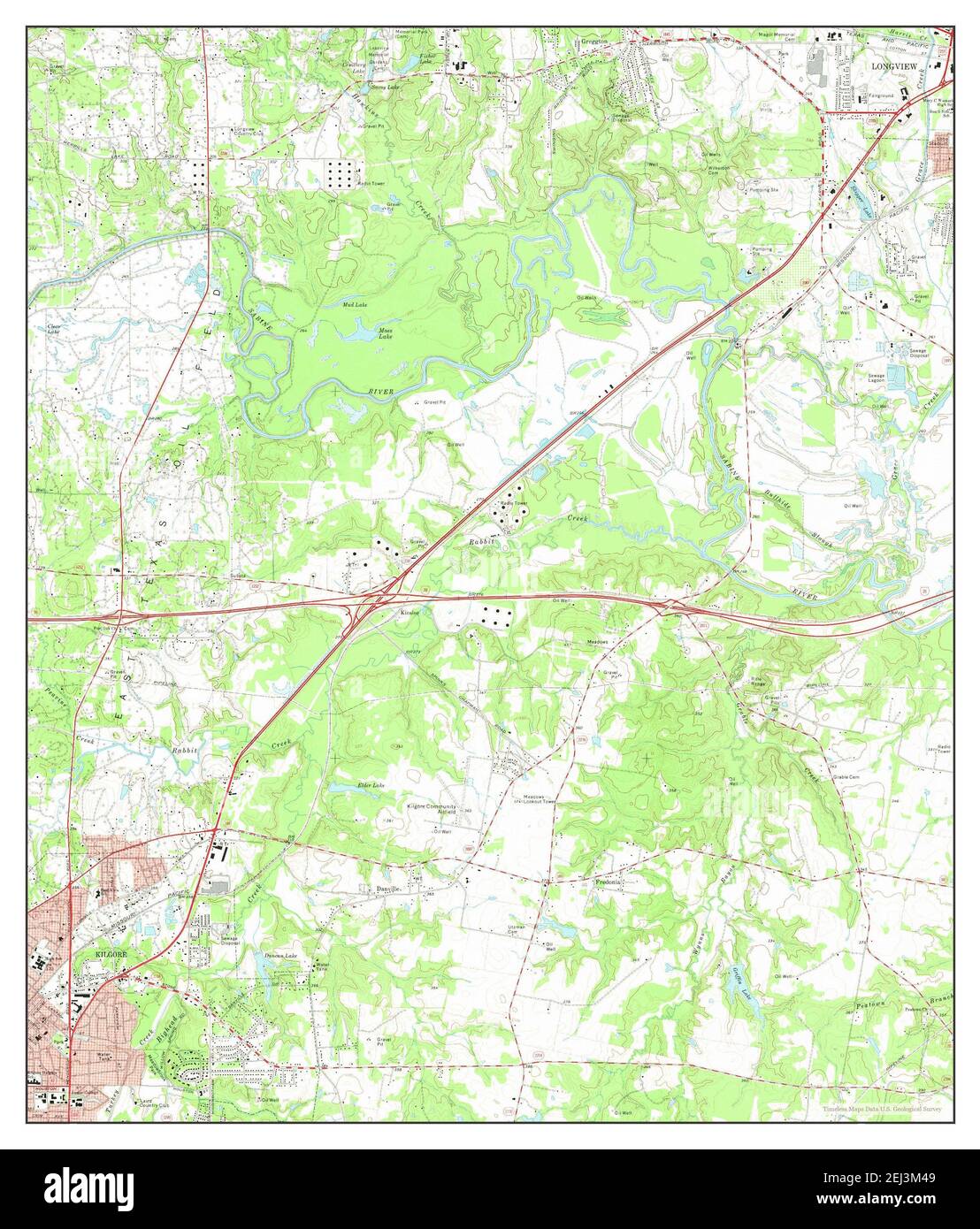 Map Of Kilgore High Resolution Stock Photography and Images - Alamy