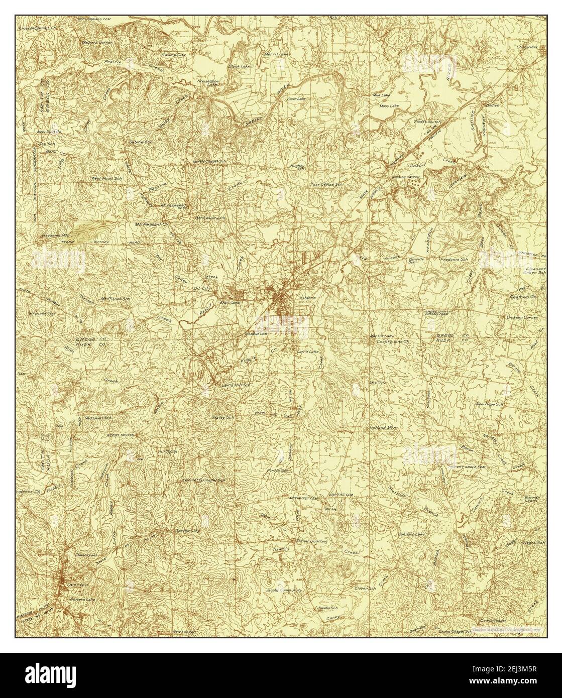 Map Of Kilgore High Resolution Stock Photography and Images - Alamy