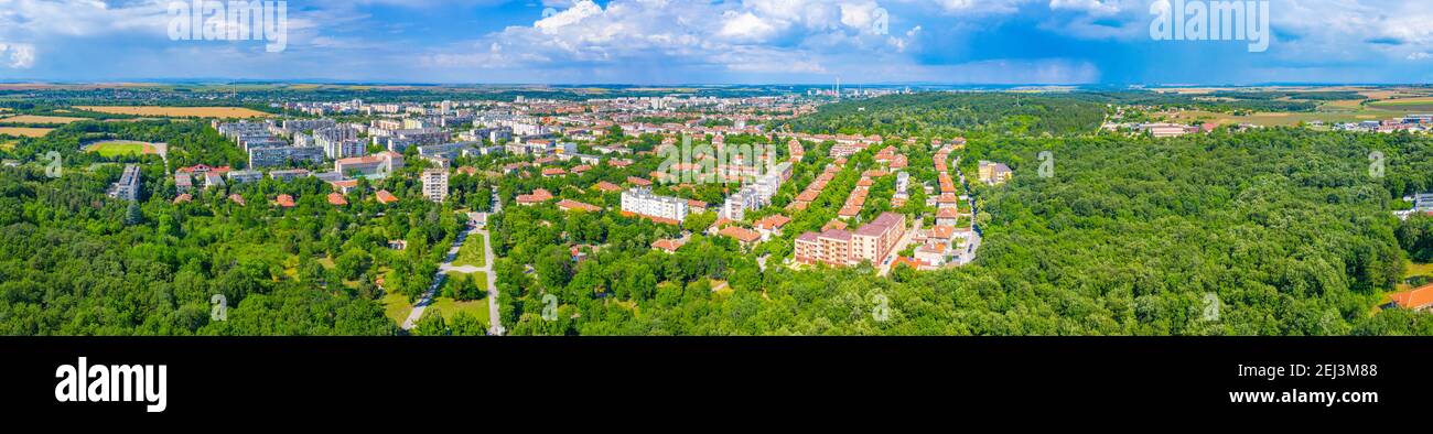 Aerial view of Bulgarian town Dimitrovgrad Stock Photo - Alamy