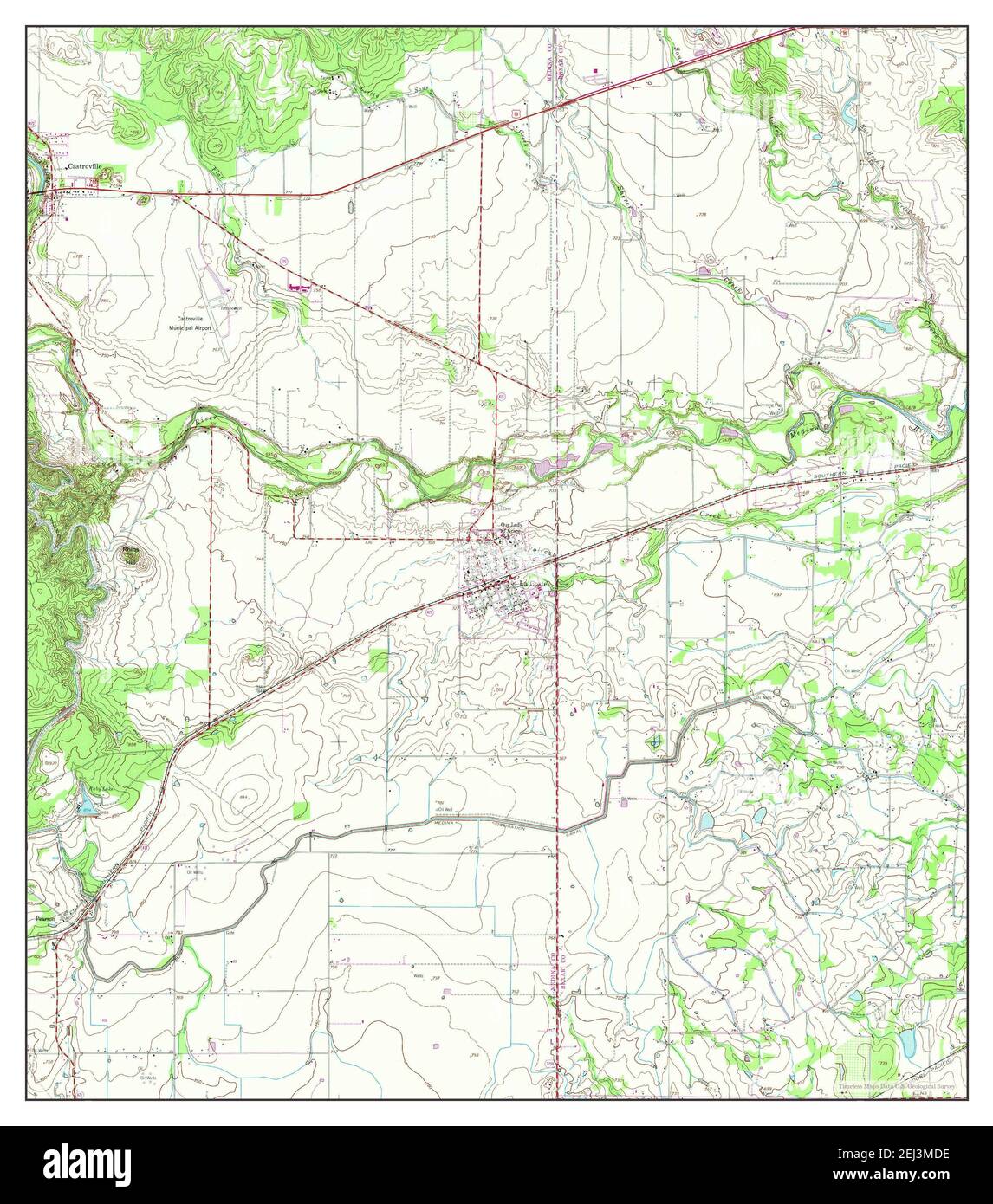 La Coste, Texas, map 1958, 1:24000, United States of America by ...