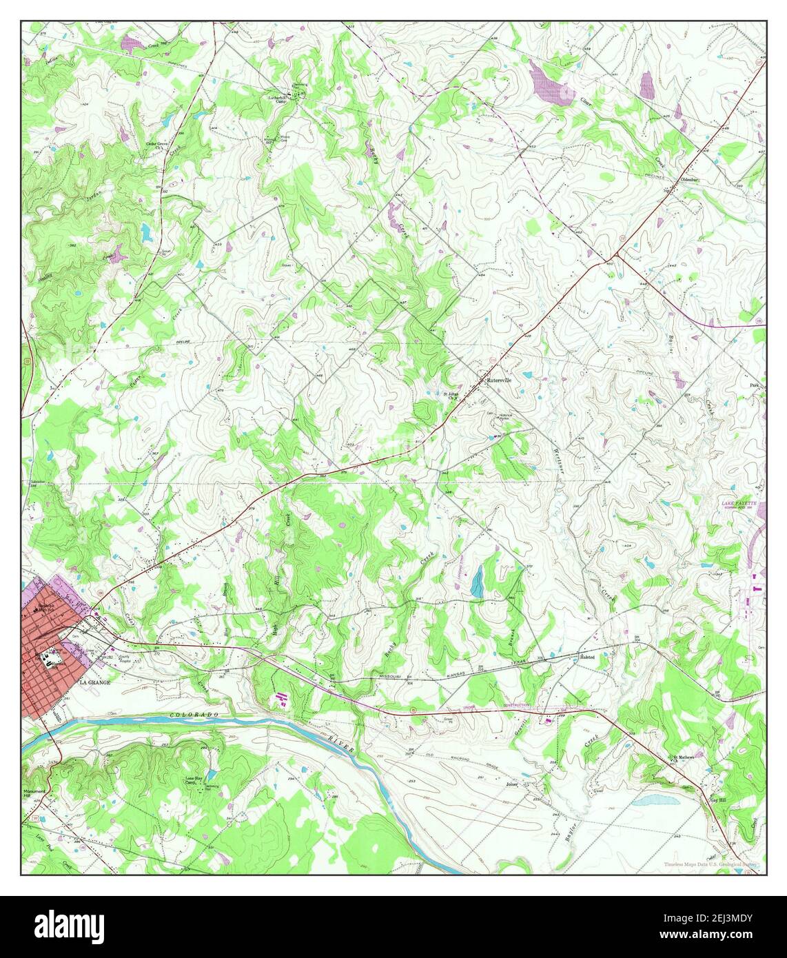 La Grange East, Texas, map 1957, 1:24000, United States of America by ...